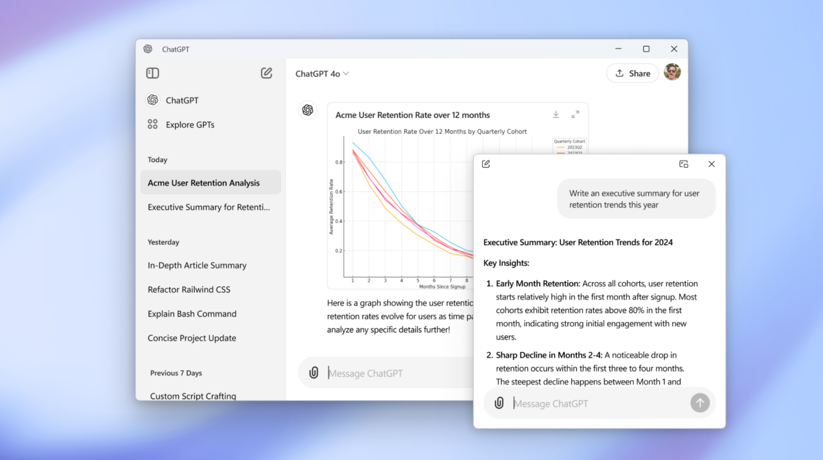 OpenAI lëshon veçori të reja për aplikacionet desktop të ChatGPT ...